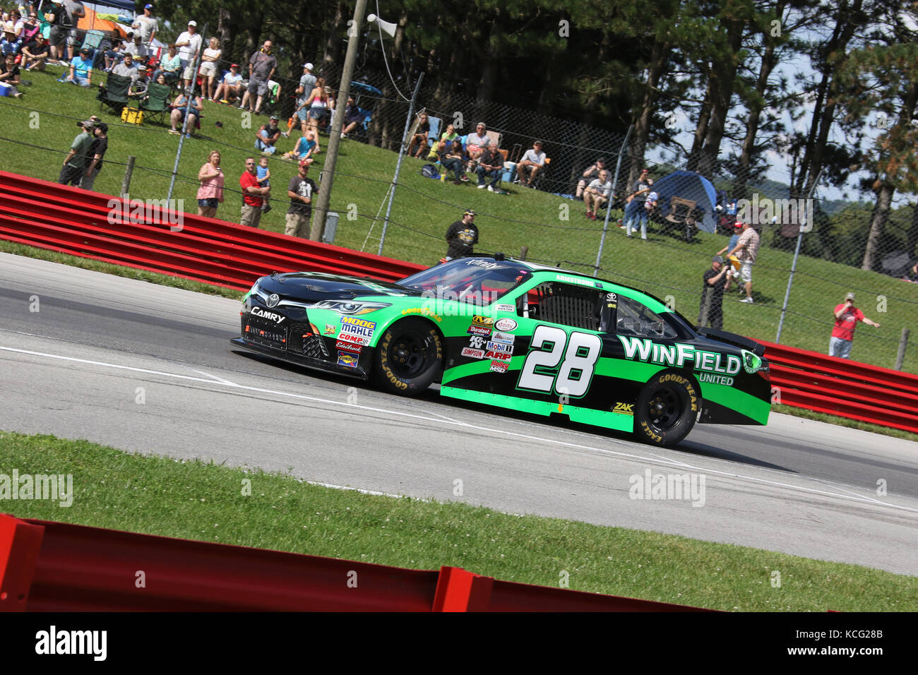 Dakoda Armstrong. Car 28. NASCAR XFINITY Race. Mid-Ohio Sports Car ...