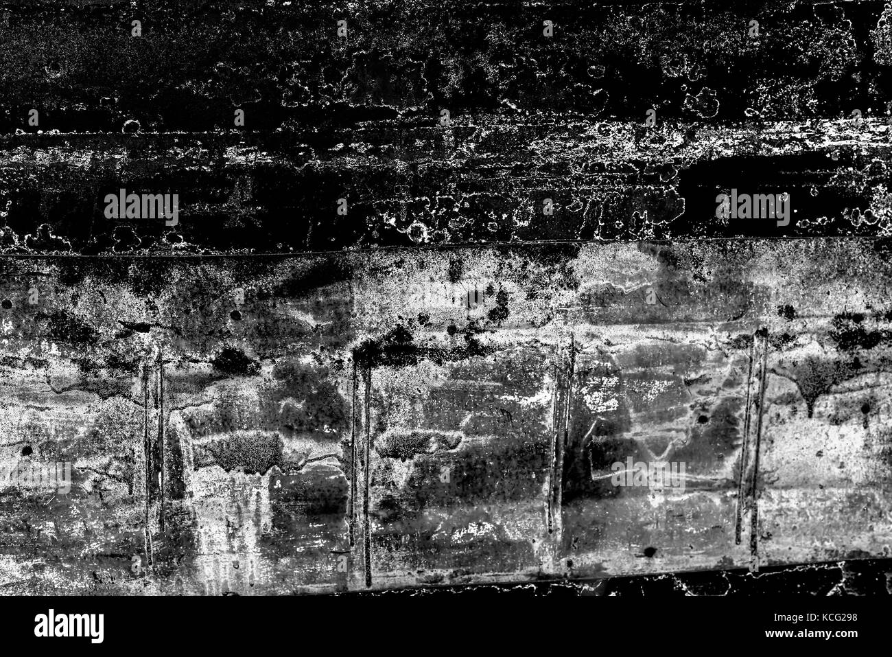 Weathered red metal pattern Black and White Stock Photos & Images - Alamy