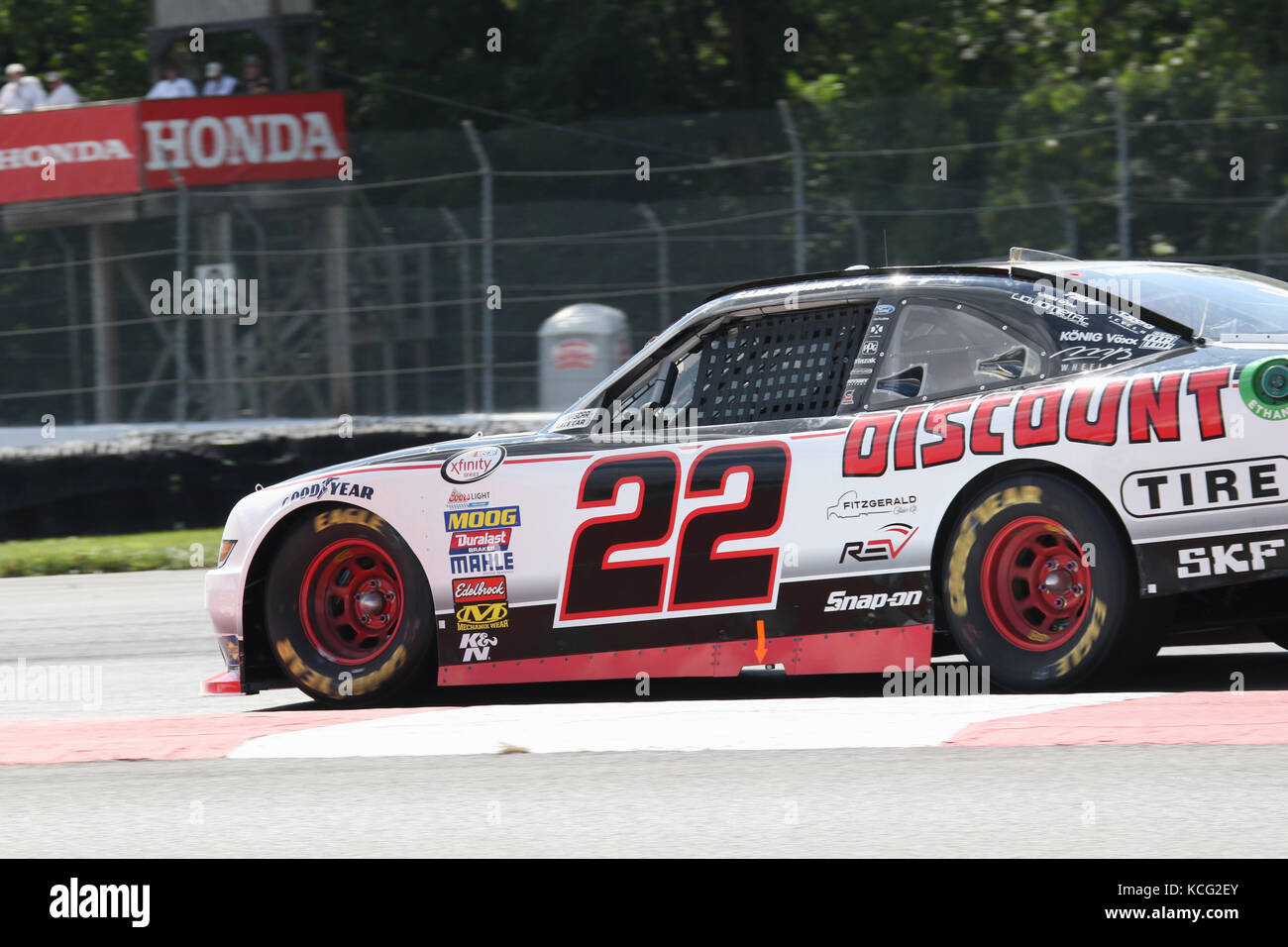 Sam Hornish Jr. Car 22. NASCAR XFINITY Race. Mid-Ohio Sports Car Course ...