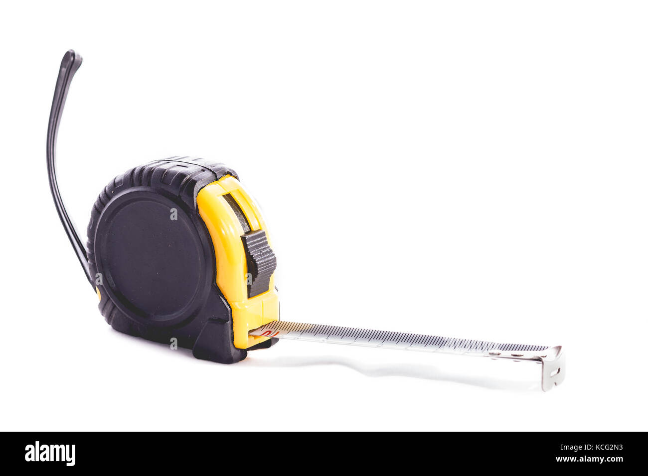 isolated - meter tape cut out on white background Stock Photo - Alamy