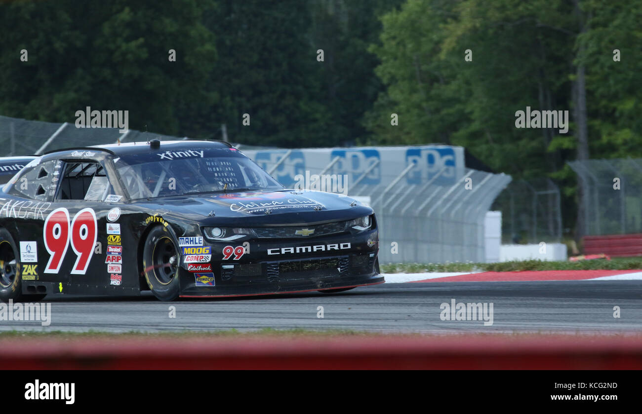 David Starr. Car 99. NASCAR XFINITY Race. Mid-Ohio Sports Car Course ...