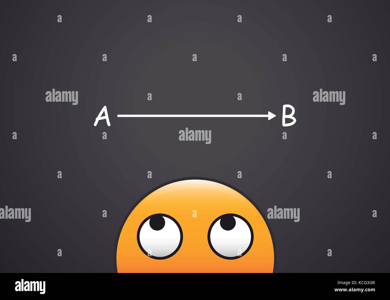 Vector Emoji person looking at the next step to follow through. From A ...