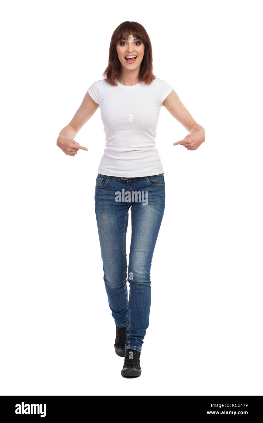 Woman Walking Towards Camera