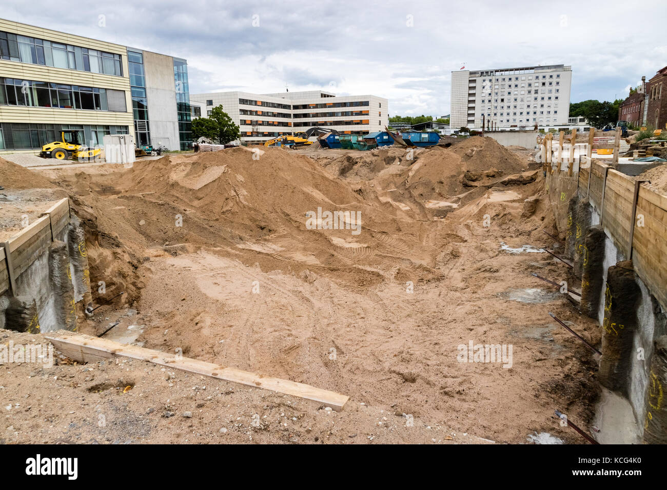 excavation on a construction site Stock Photo - Alamy
