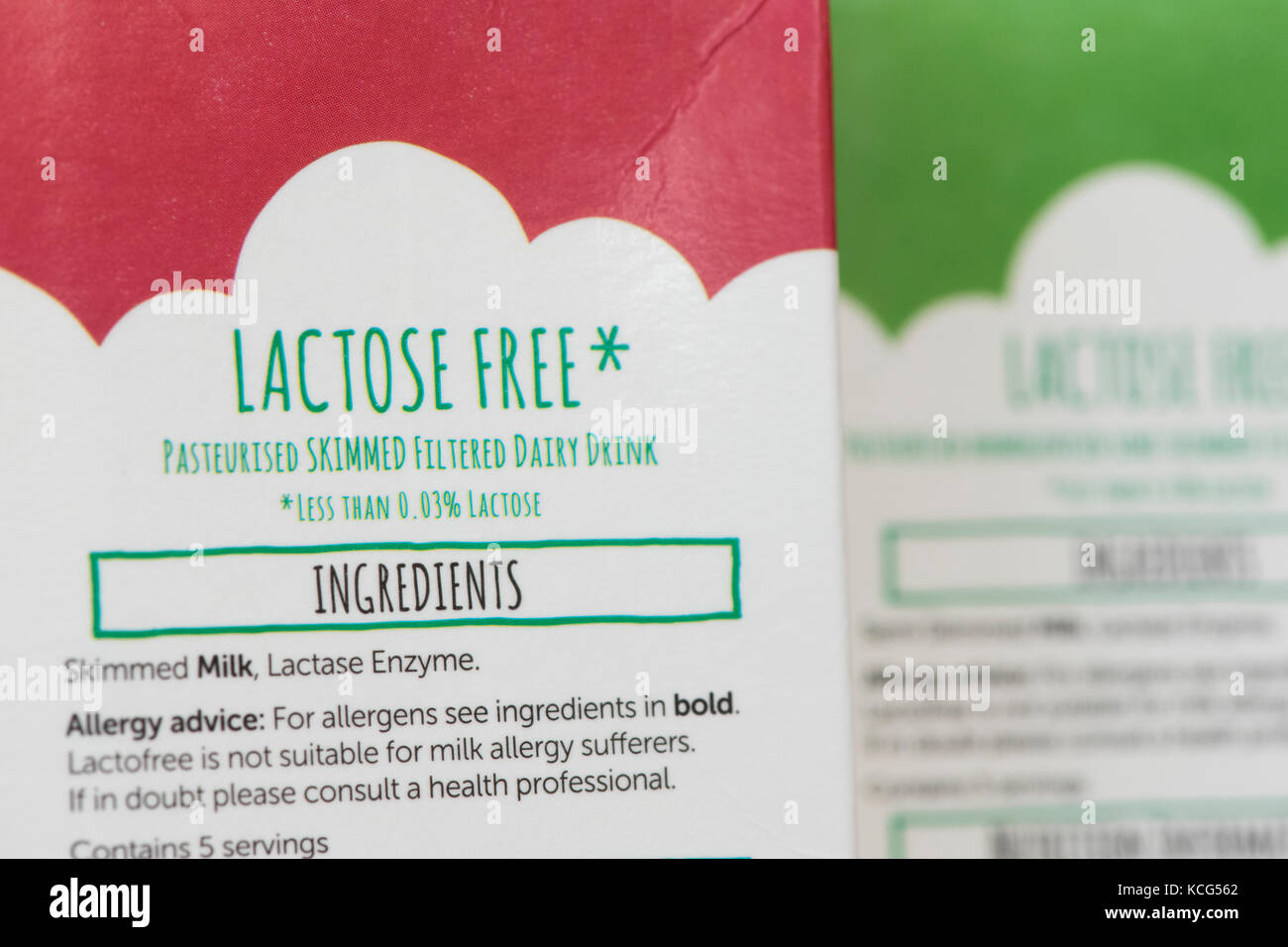 Lactose label hi-res stock photography and images - Alamy