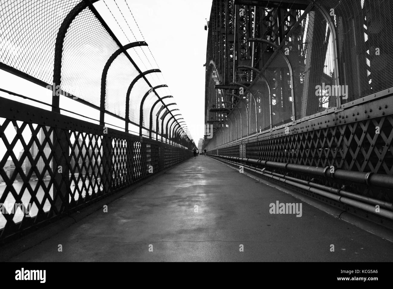 Long perspective bridge Black and White Stock Photos & Images - Alamy