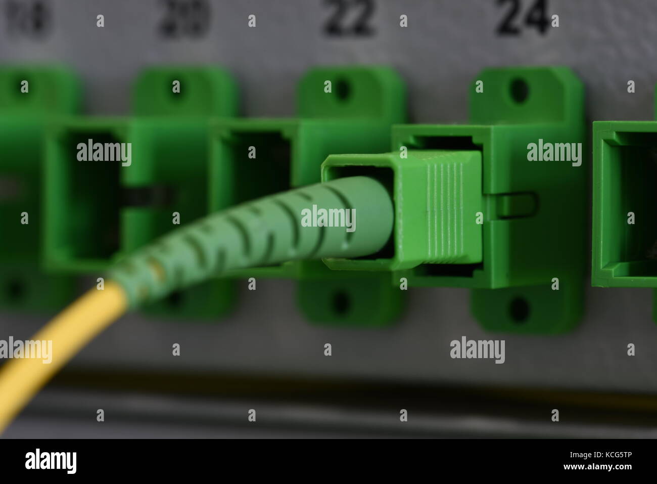 Optical distribution panels with fiber cables at passive optical ...