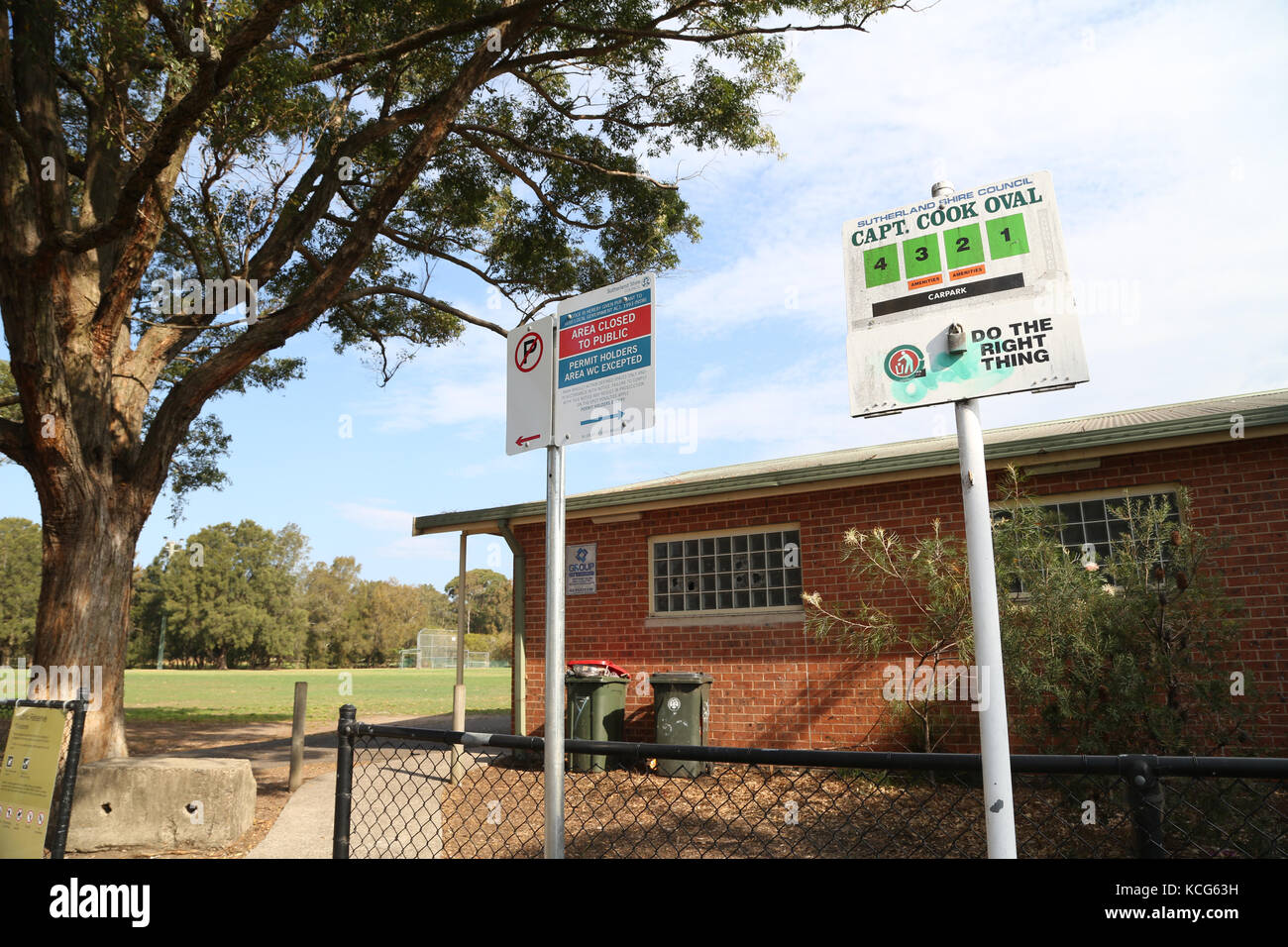 Captain Cook Oval, Woolooware in Sutherland Shire, NSW, Australia Stock ...