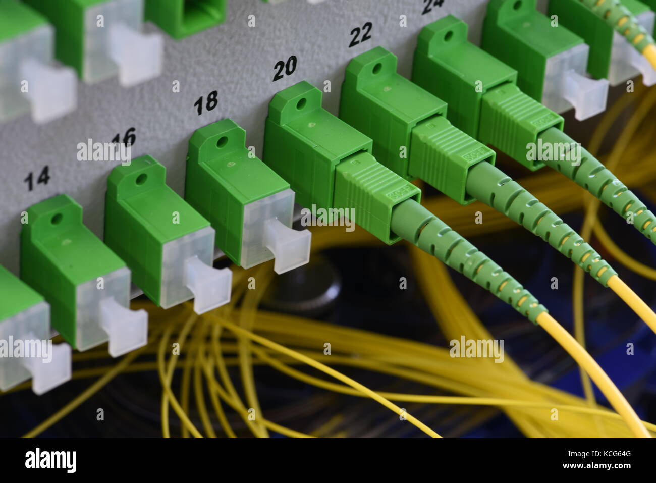 Optical distribution panels with fiber cables at passive optical ...