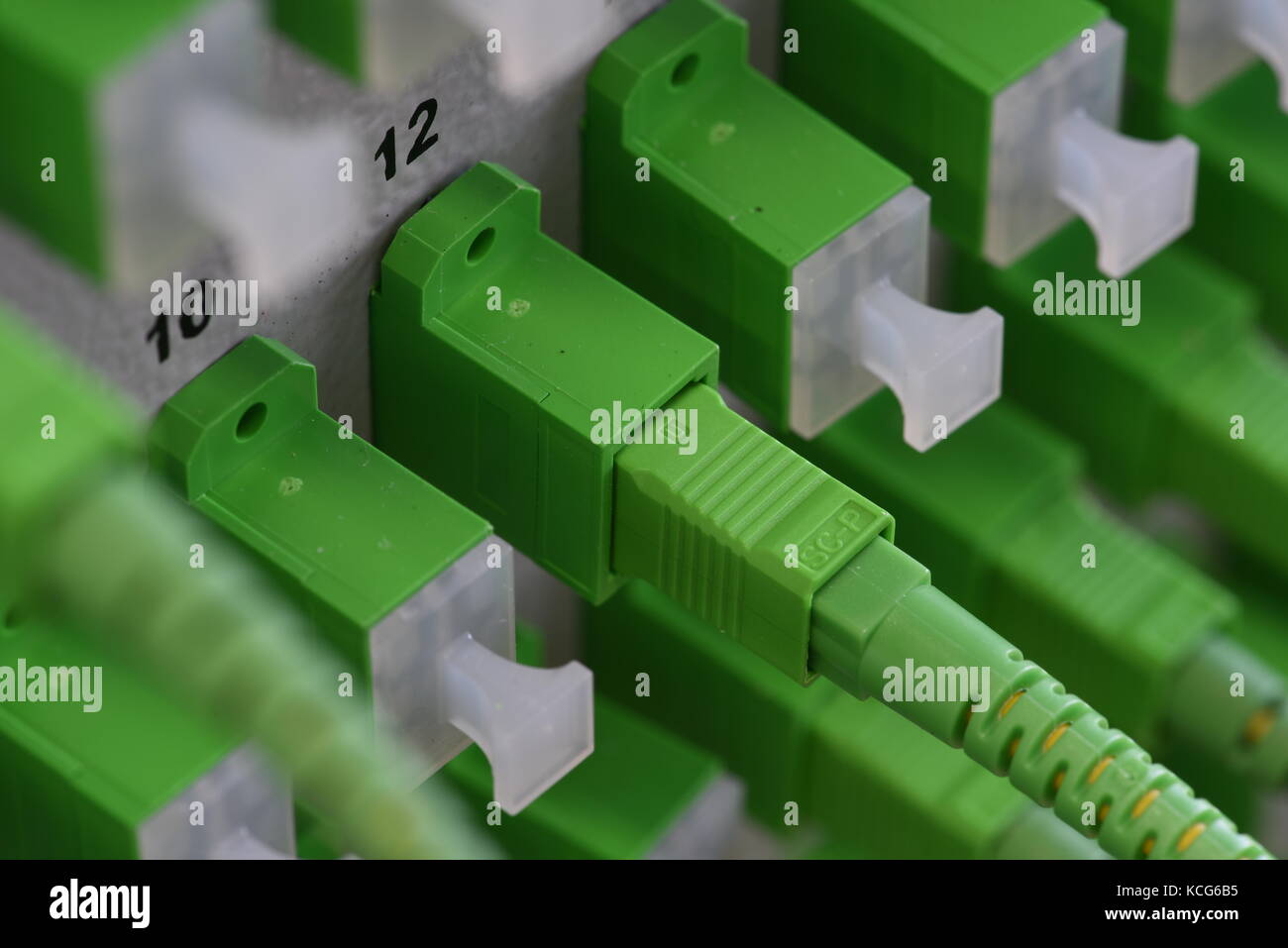 Optical distribution panels with fiber cables at passive optical ...