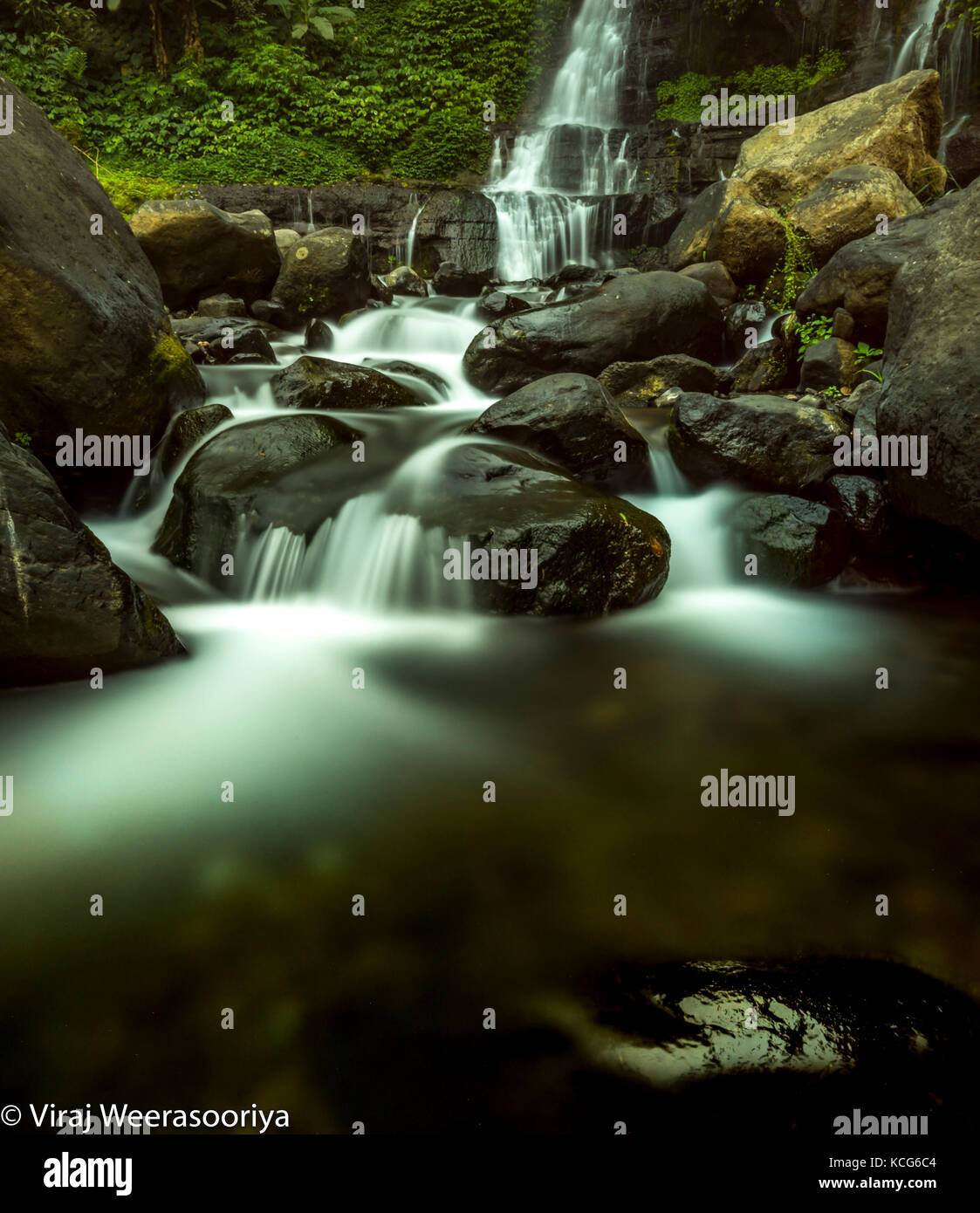 Smooth flowing water in the hills Stock Photo - Alamy