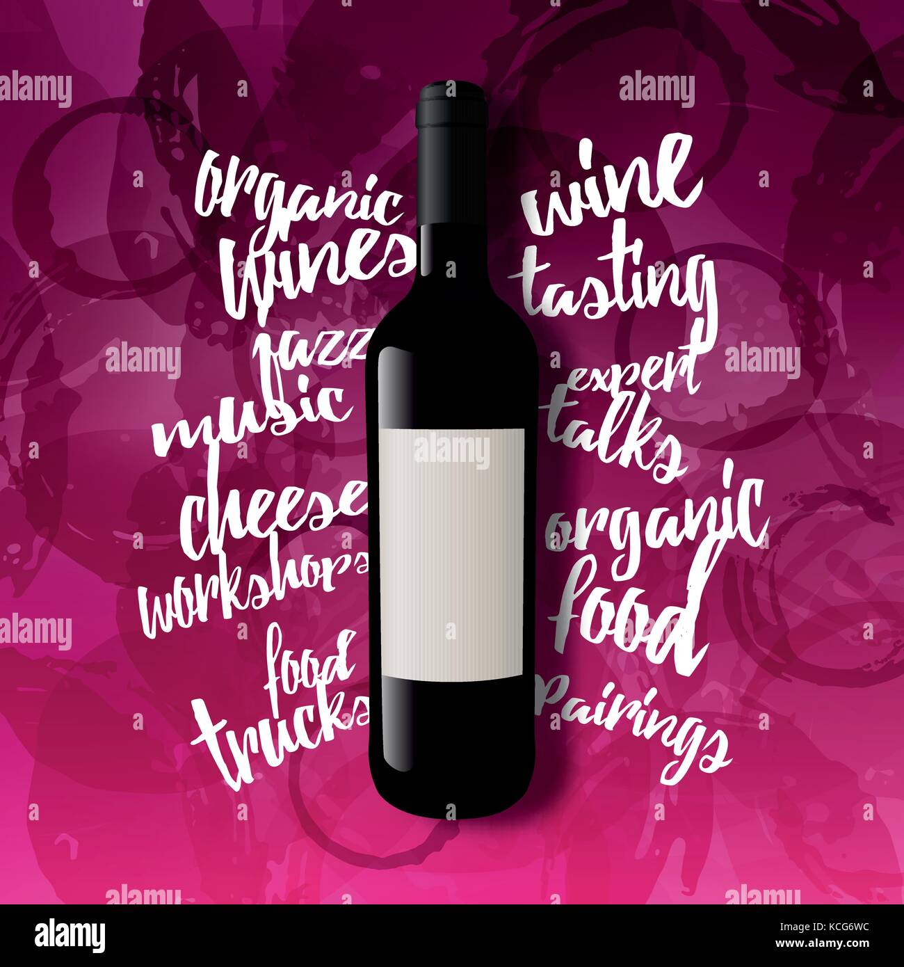 Design idea for presentation of wine bottles Stock Vector Image & Art ...