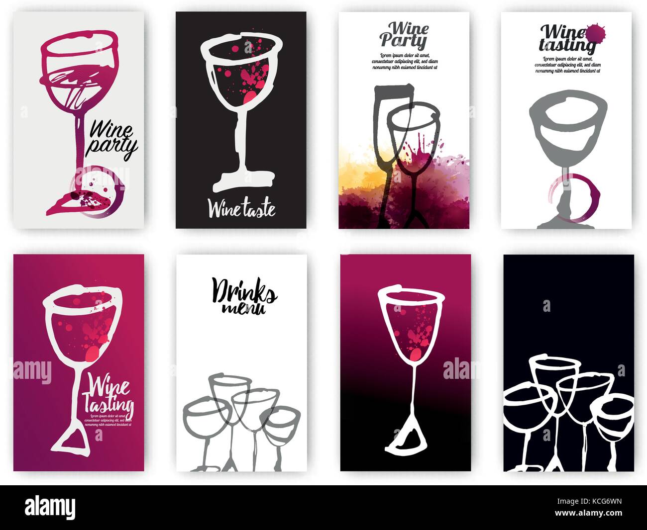 Hand drawn templates Stock Vector Images - Alamy