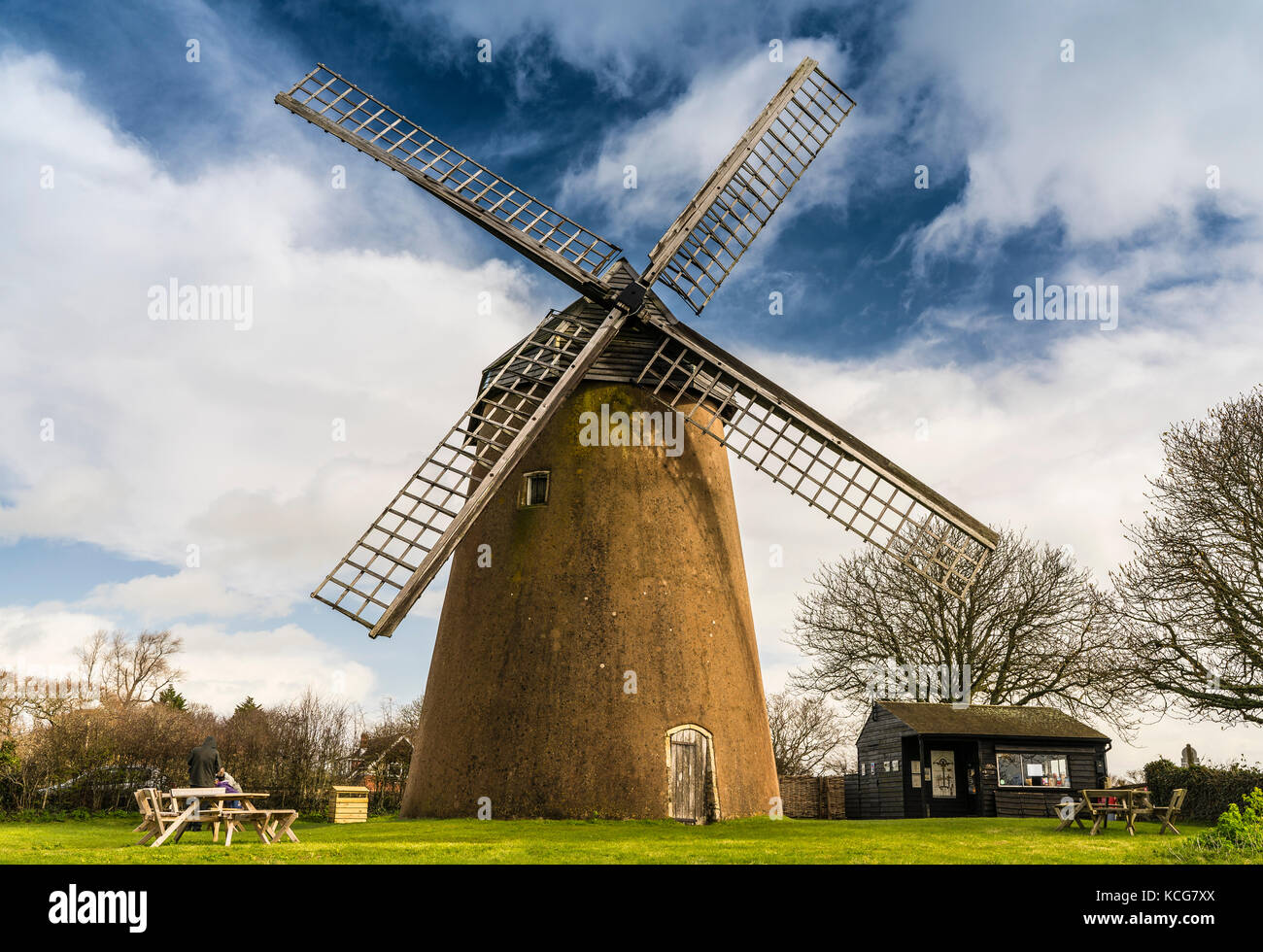 Bembridge Windmill, Isle of Wight Stock Photo - Alamy