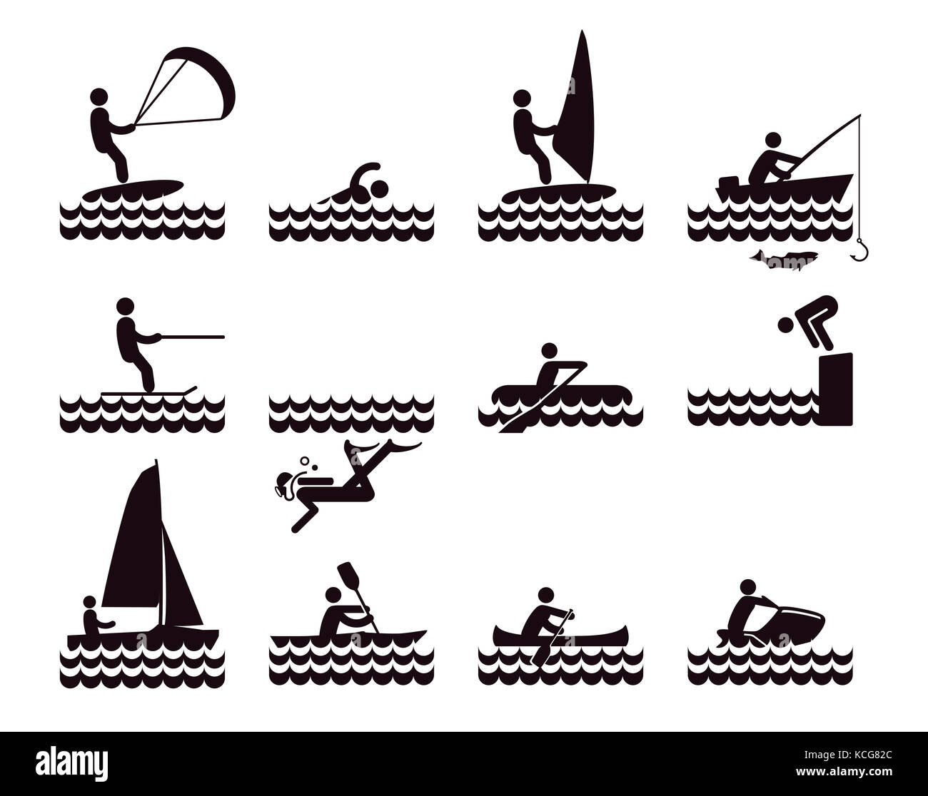 Canoeing Cut Out Stock Images & Pictures - Alamy