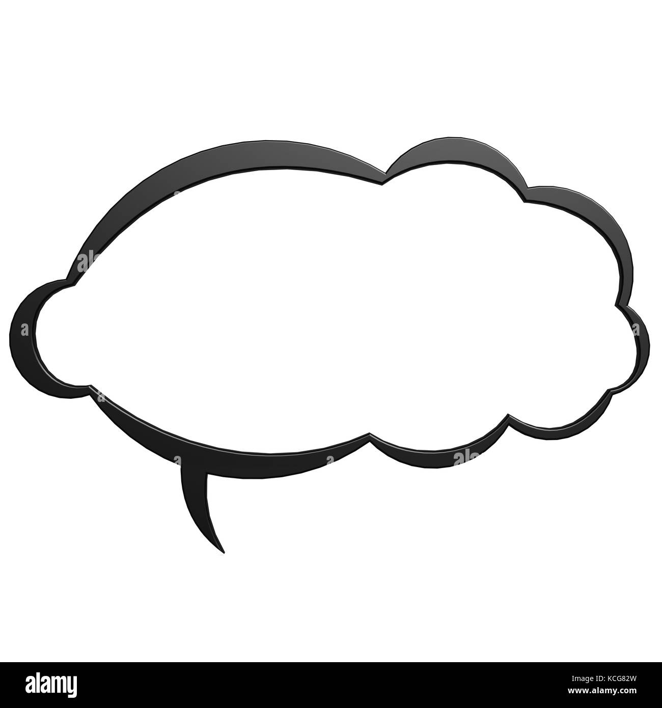 Speech bubble image with hi-res rendered artwork that could be used for ...