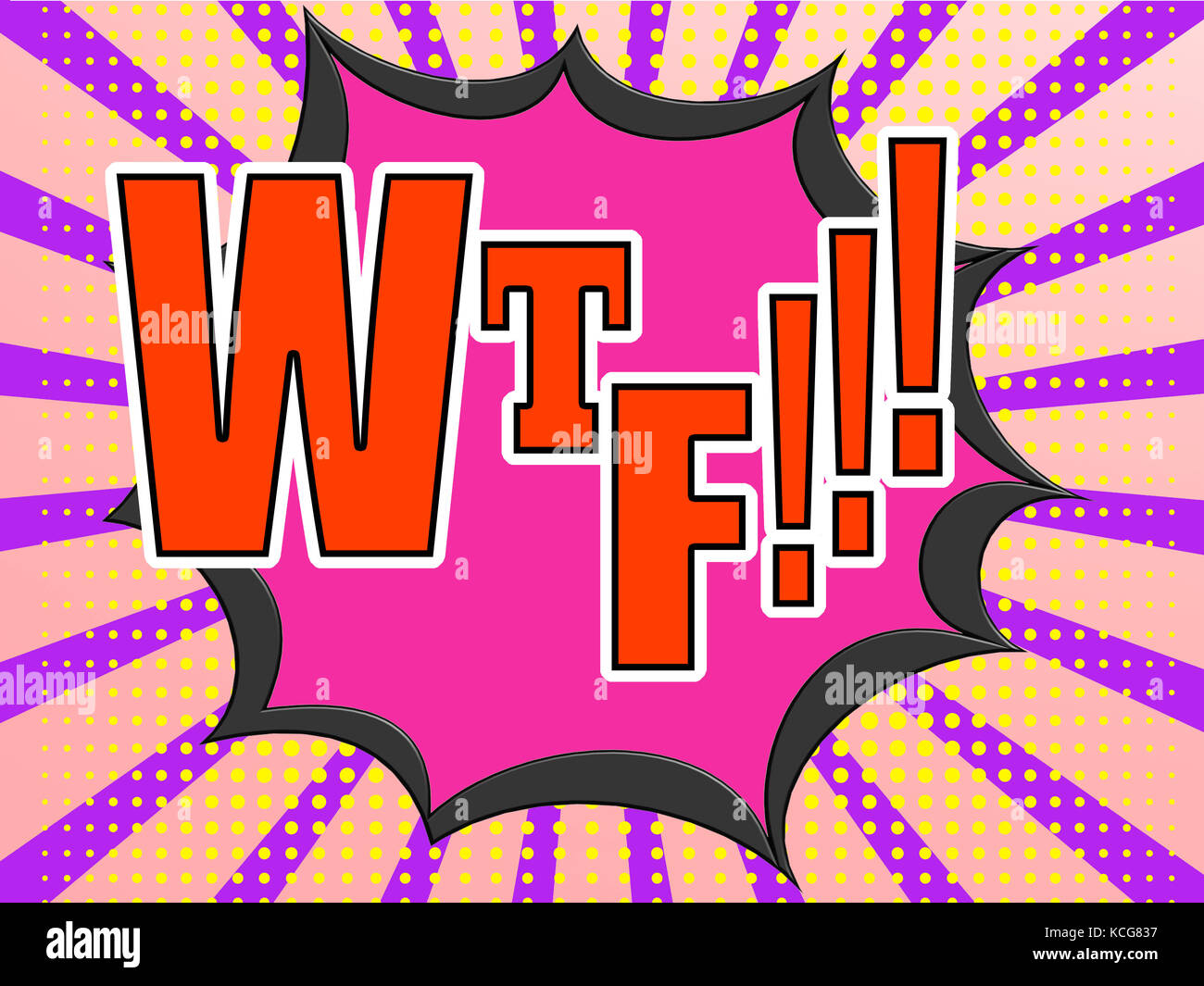 WTF comic speech bubble image with hi-res rendered artwork that could ...