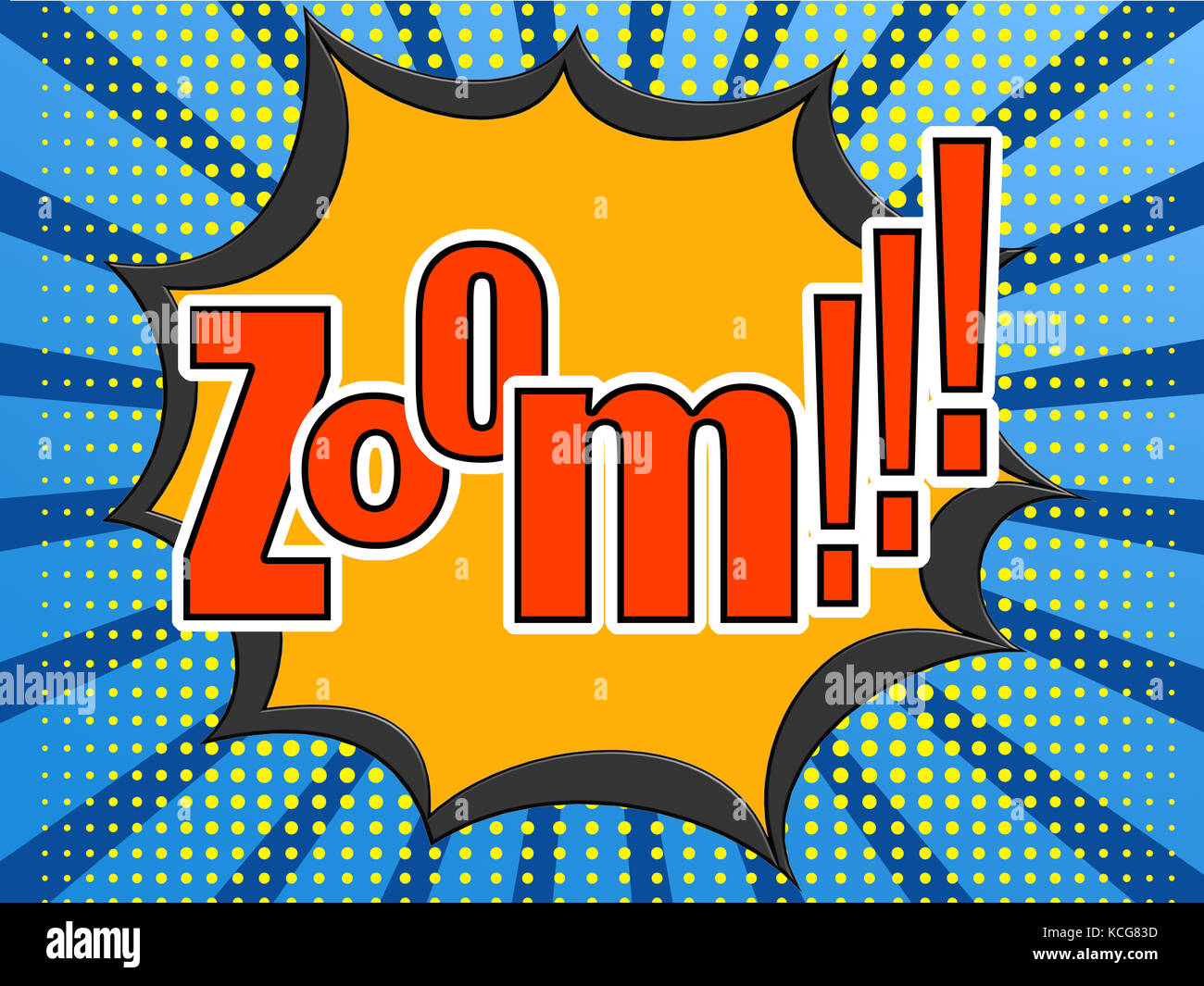 Zoom comic speech bubble image with hi-res rendered artwork that could ...