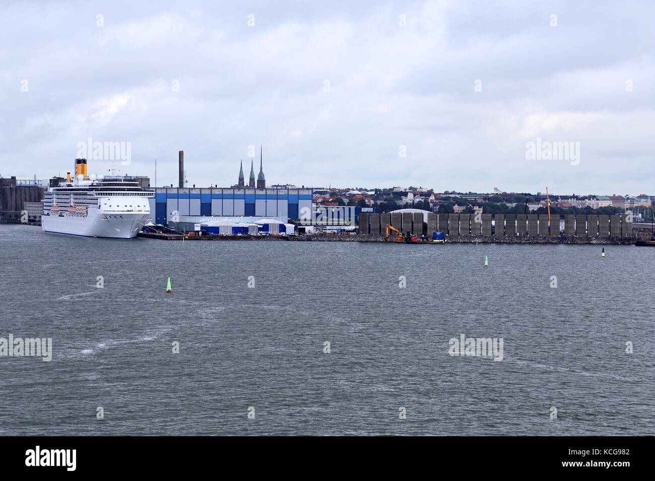 Costa Mediterranea cruise ship in the harbour of Helsinki, Finland ...
