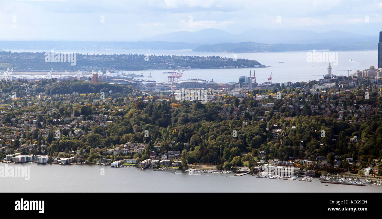 Aerial seattle lake hi-res stock photography and images - Alamy