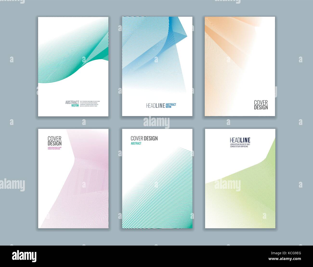 Set of cover design with background of geometric lines. Modern design ...
