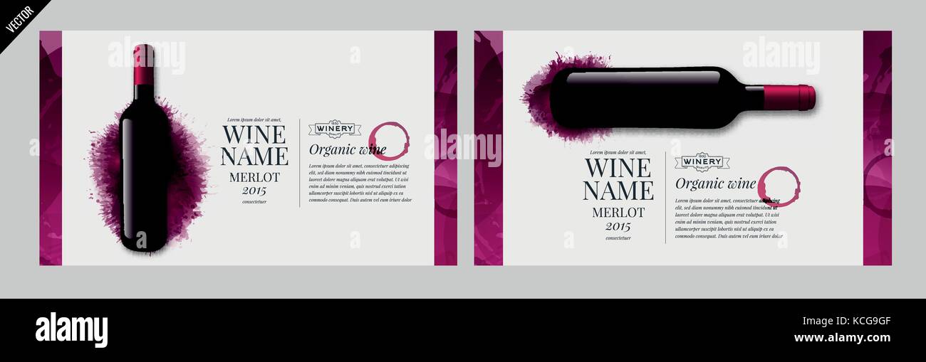 Idea design for catalog, magazine or presentation for wine bottles ...