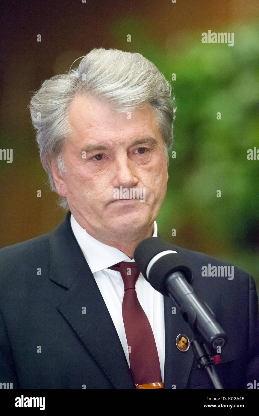 Former President of Ukraine, Viktor Yushchenko, celebrating 74th ...