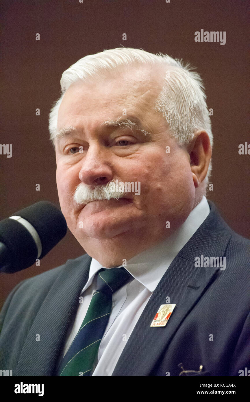 Lech Walesa celebrating his 74th birthday in European Solidarity Centre ...