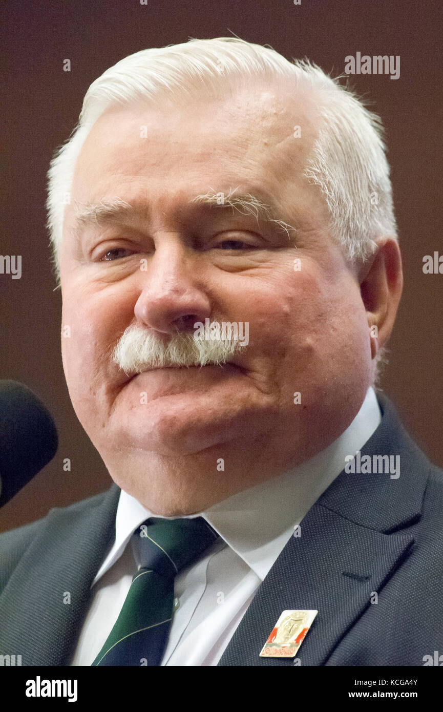 Lech Walesa celebrating his 74th birthday in European Solidarity Centre ...