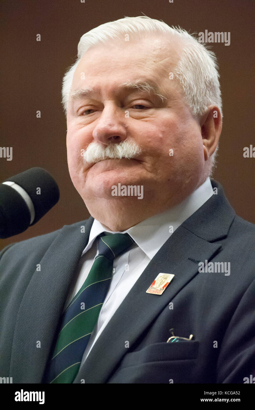Lech Walesa celebrating his 74th birthday in European Solidarity Centre ...
