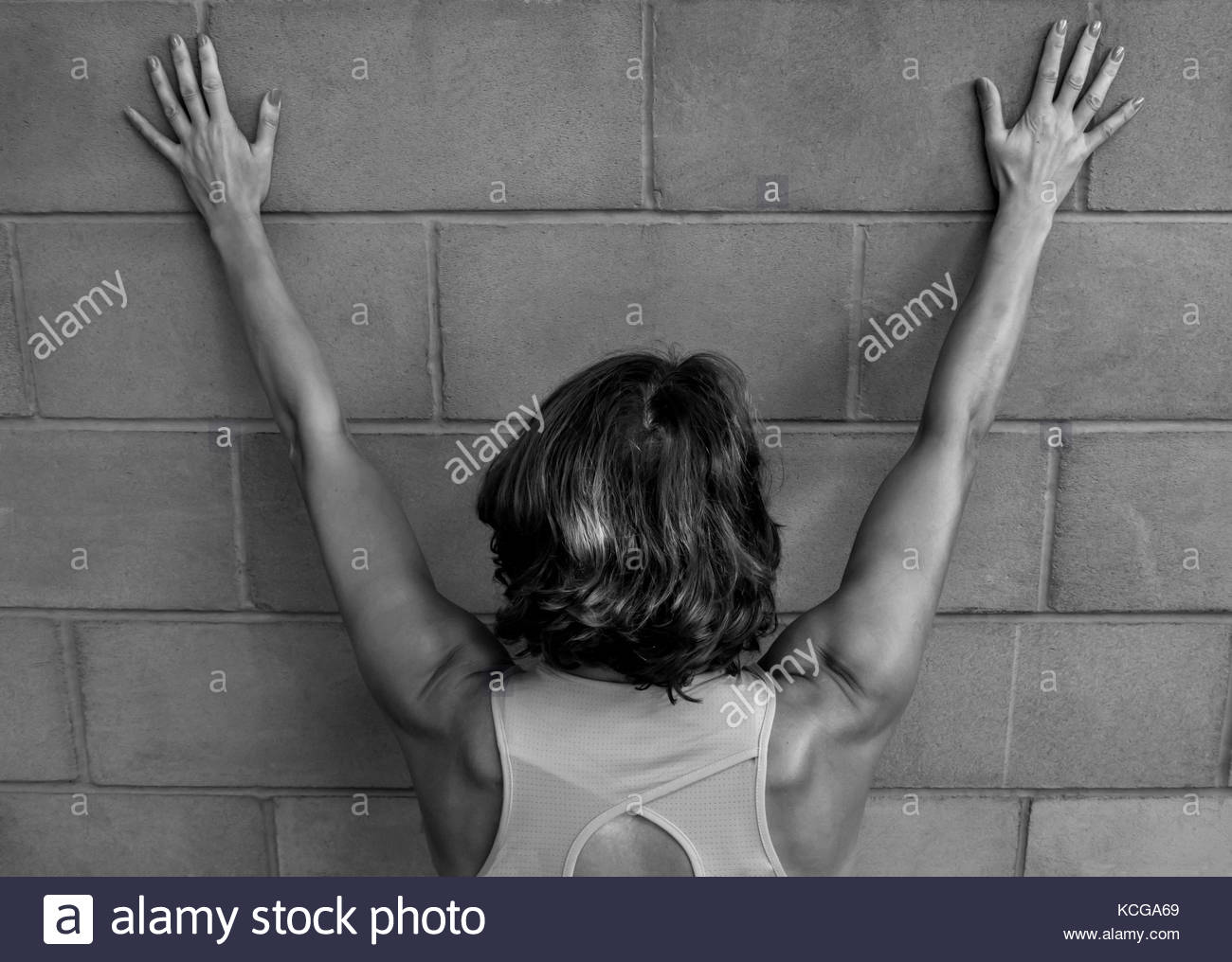 Arms Out Black and White Stock Photos & Images - Alamy