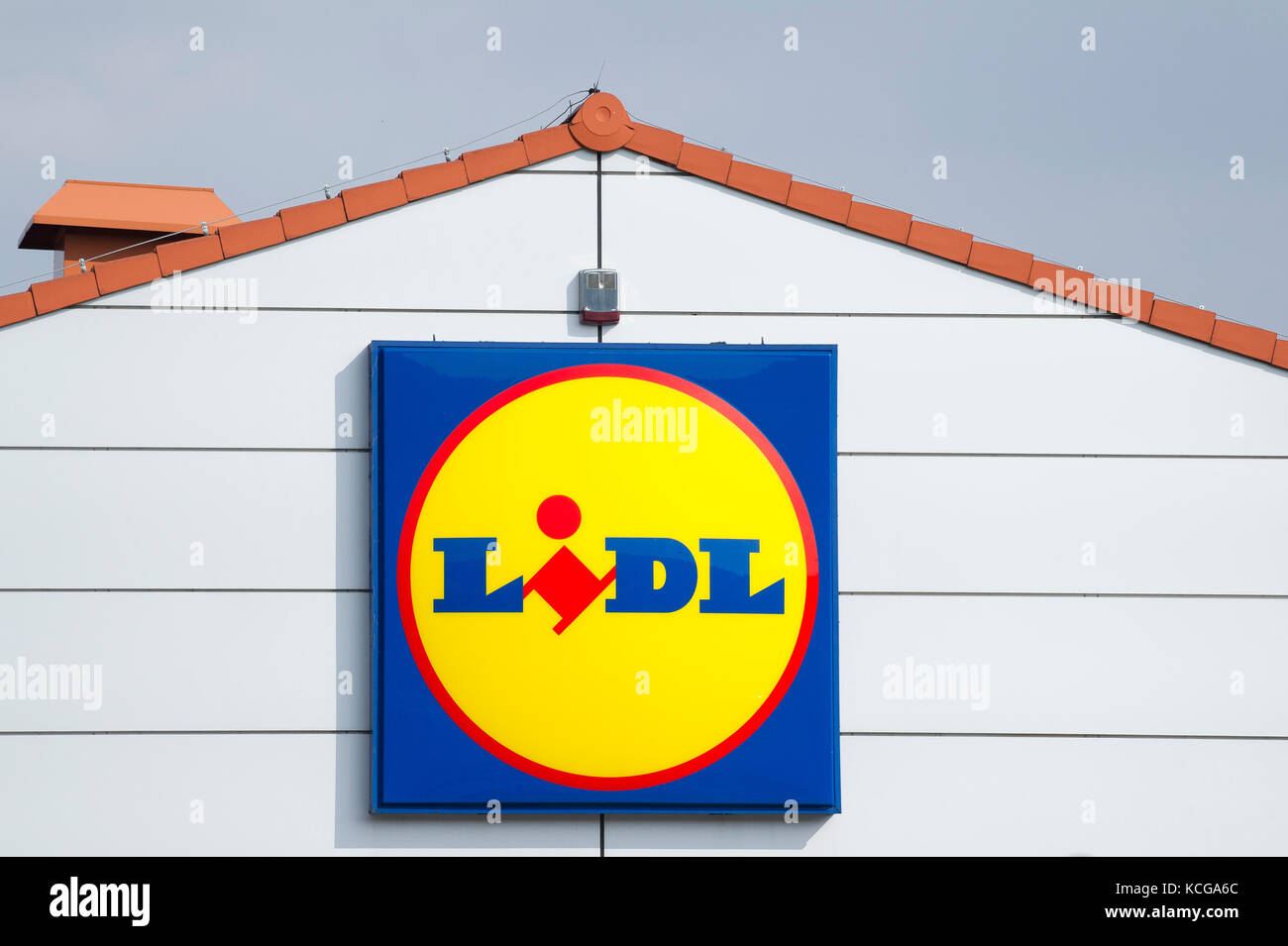 Lidl, German global discount supermarket chain. Rumia, Poland 26 ...