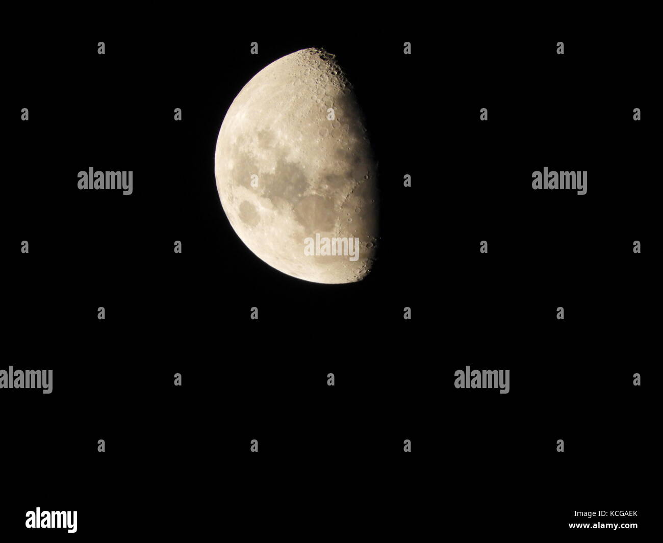 Lunar Object Half Moon Stock Photo - Alamy