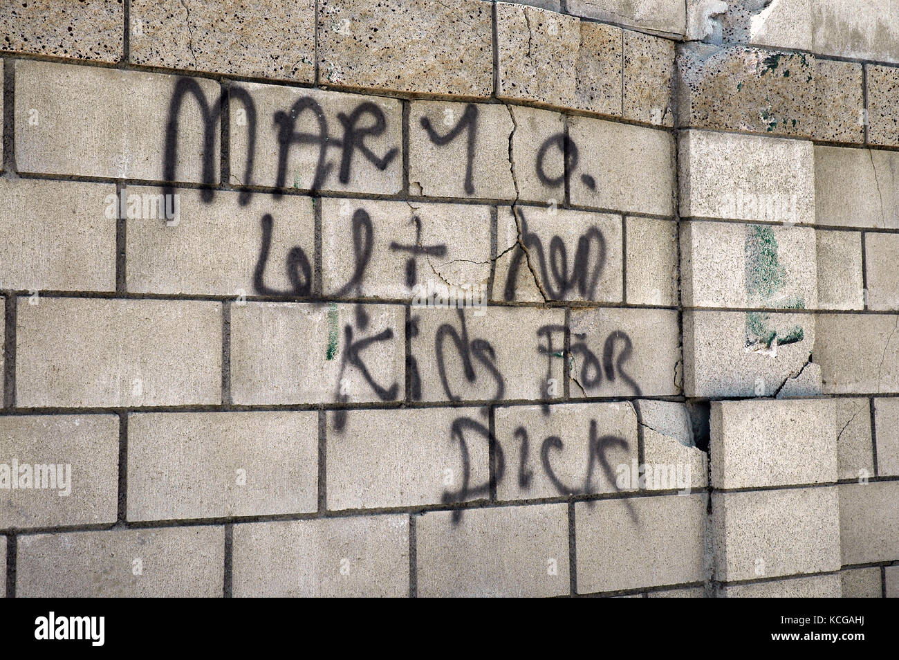 Graffiti social message hi-res stock photography and images - Alamy