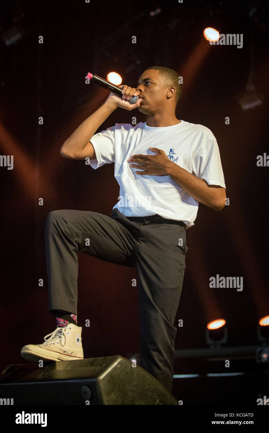 The American rapper Vince Staples, performs a live concert at the ...