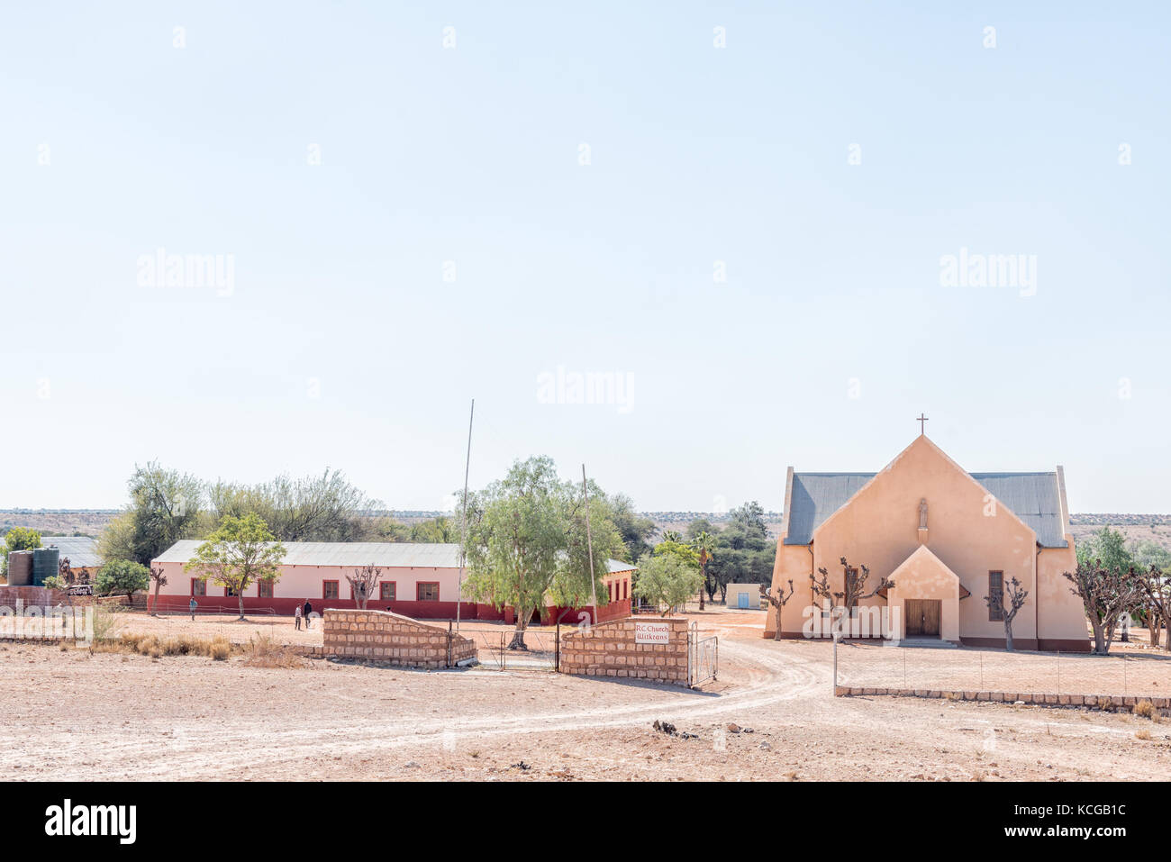WITKRANS, NAMIBIA - JULY 5, 2017: The Roman Catholic Church and school ...