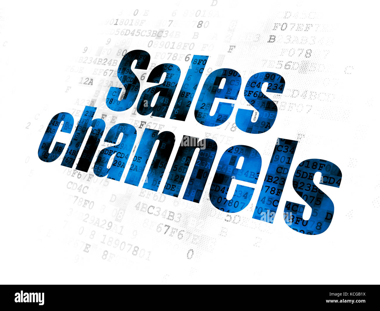 Marketing concept: Sales Channels on Digital background Stock Photo - Alamy