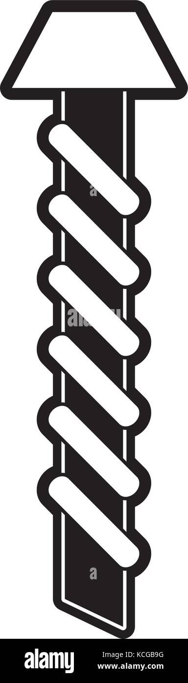 screw icon over white background vector illustration Stock Vector Image ...