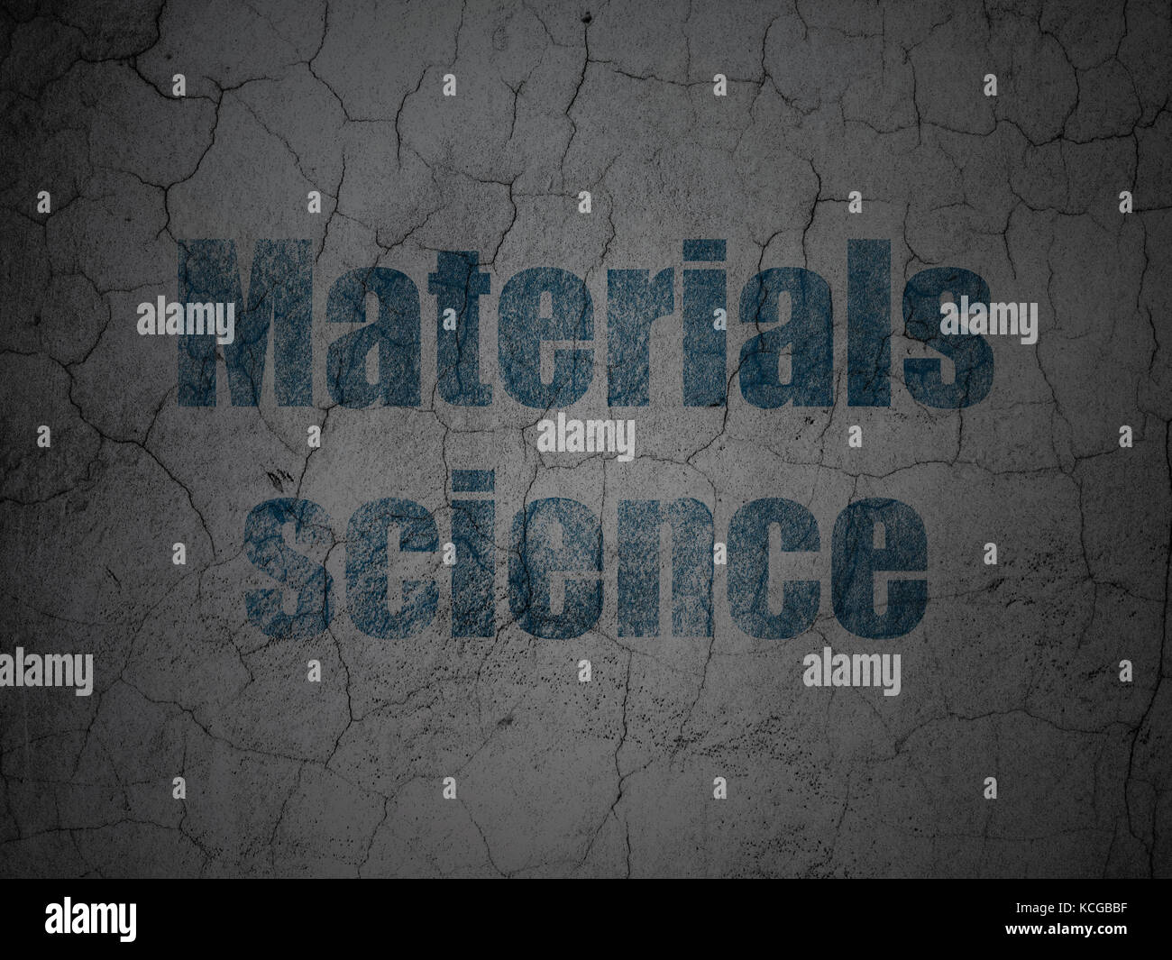 Science concept: Materials Science on grunge wall background Stock ...