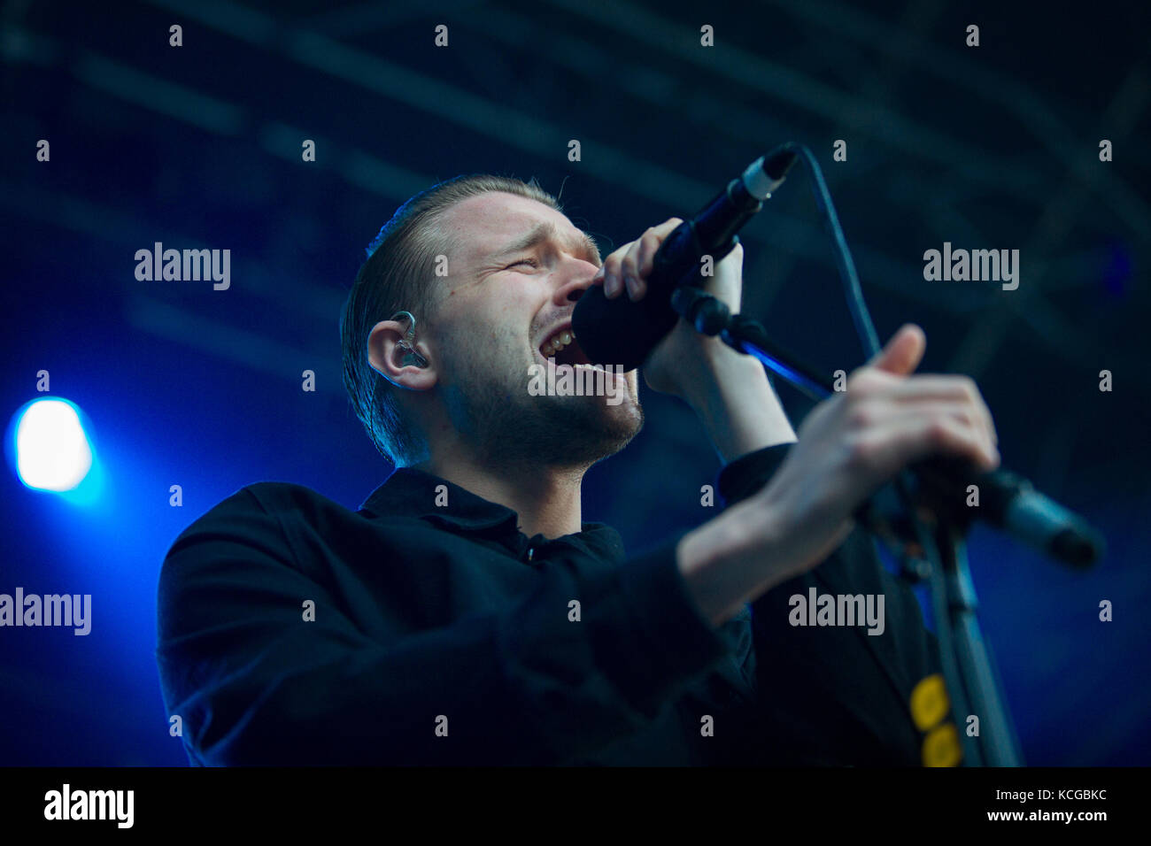 The British indie rock band Wild Beasts performs a live concert at the ...