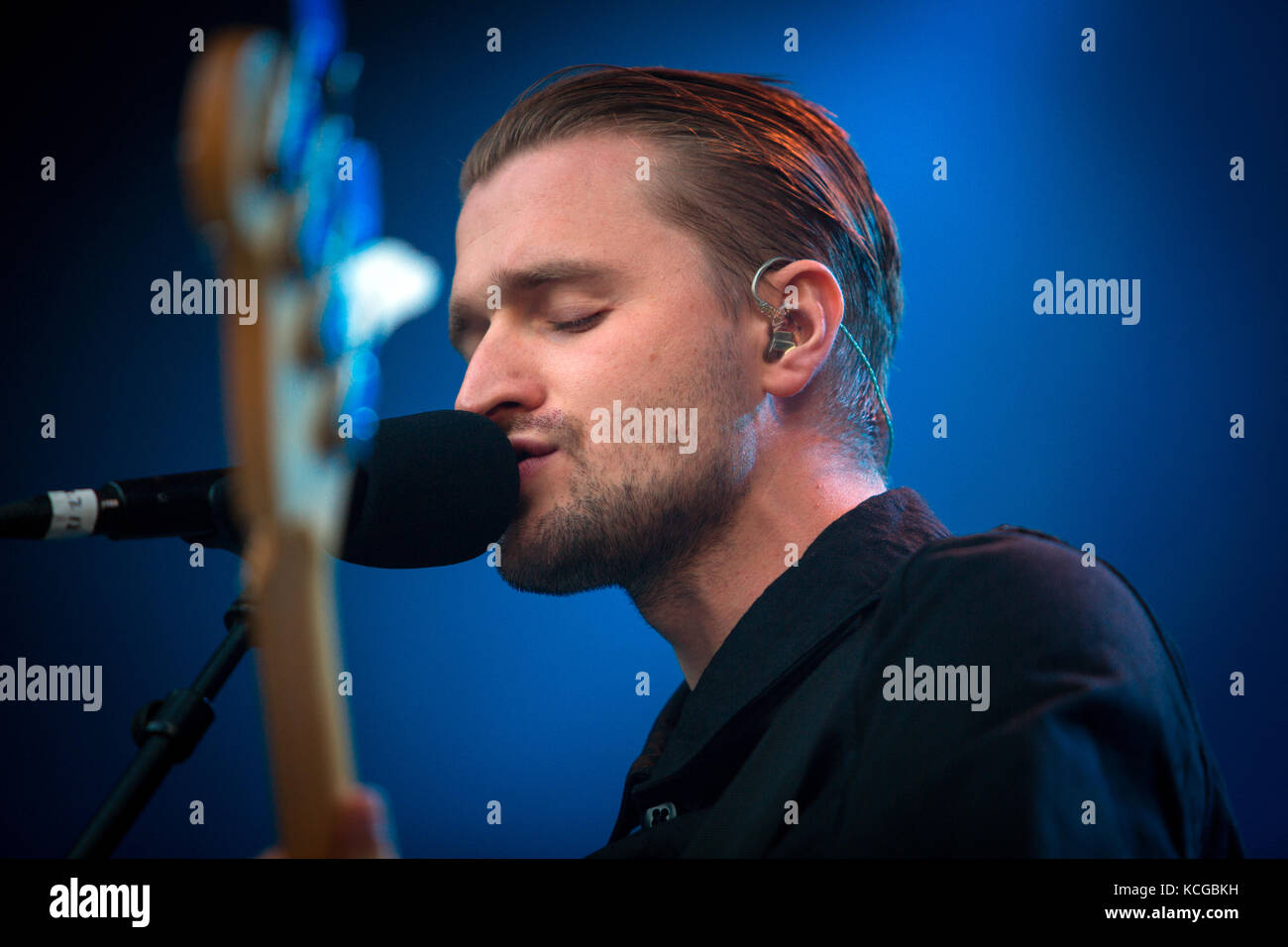 The British indie rock band Wild Beasts performs a live concert at the ...
