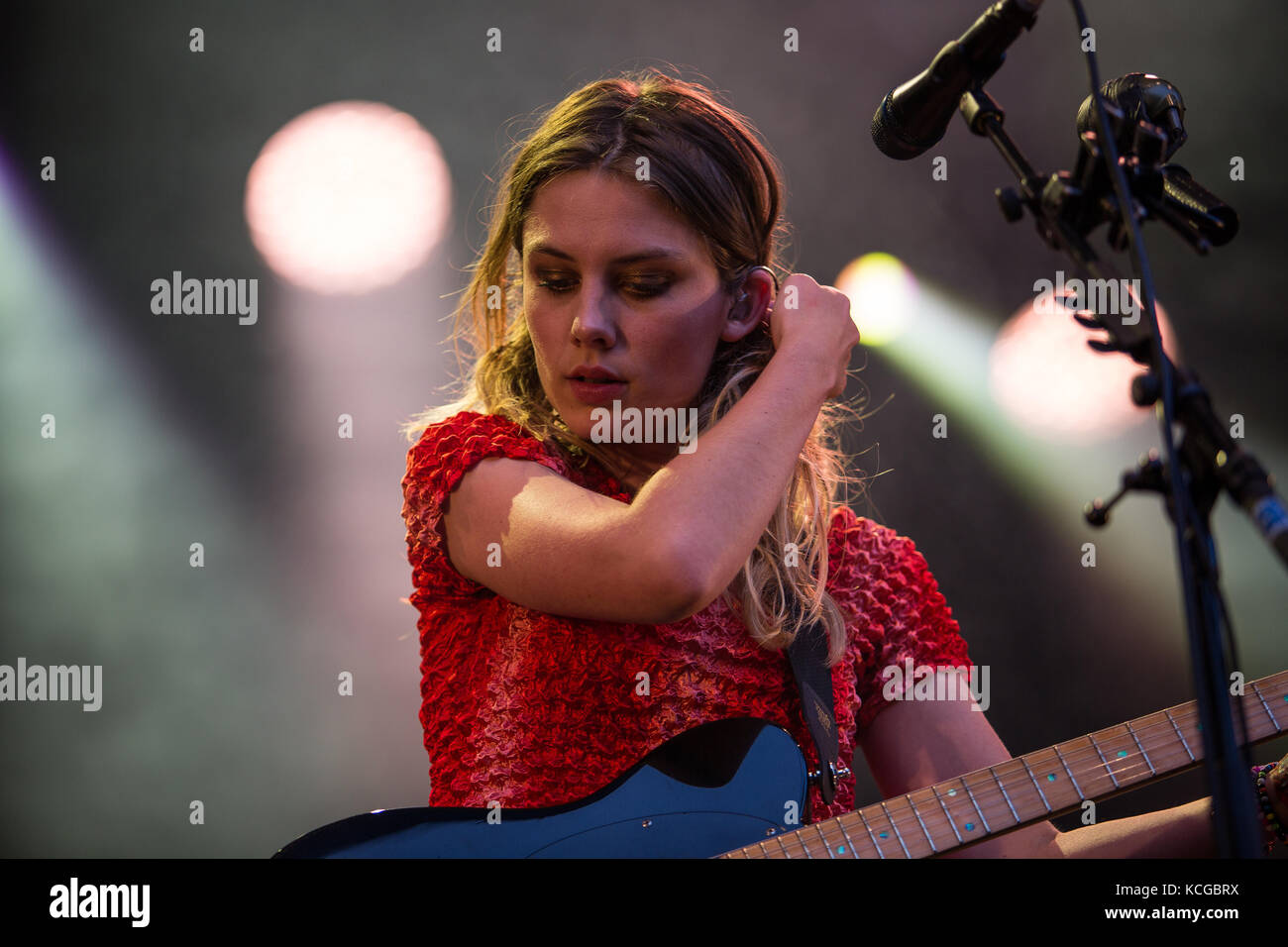 The British alternative rock band Wolf Alice performs a live concert at ...