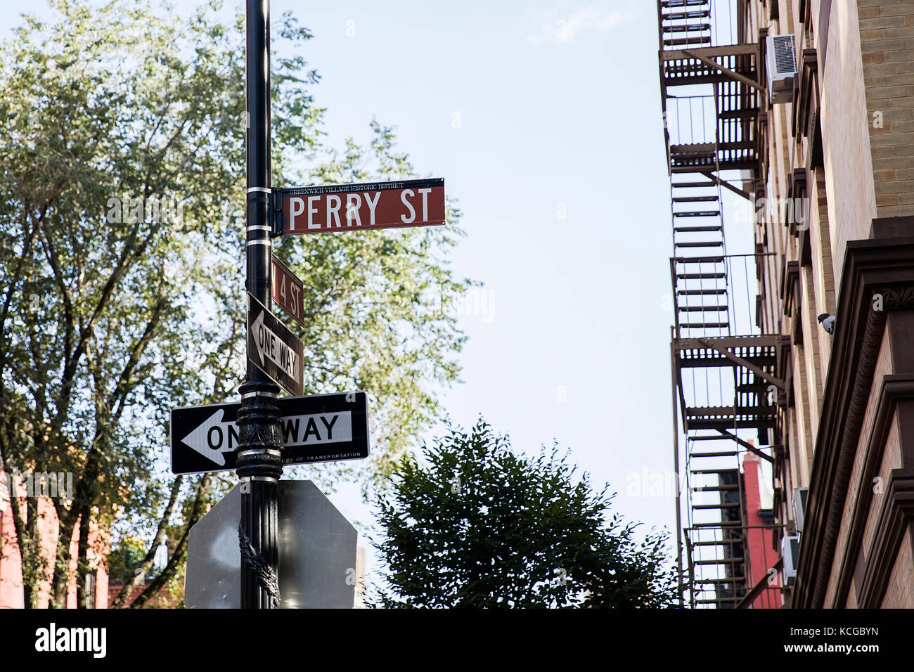 View at Perry street in New York City, USA Stock Photo - Alamy
