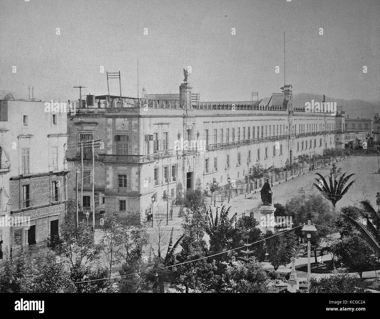 Mexico, the building of the National Palace in Mexico city, digital ...