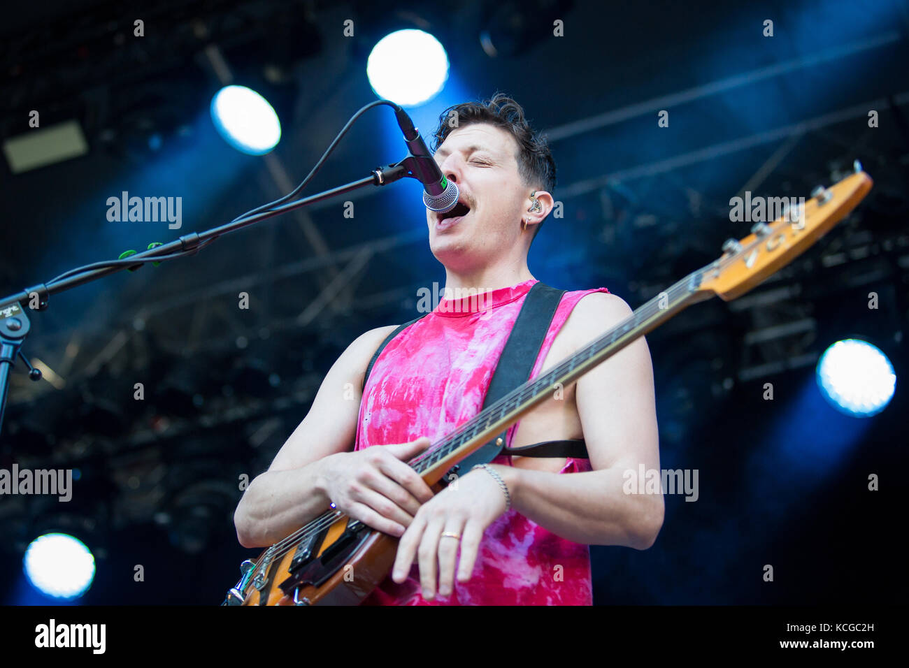 The American experimental pop band Yeasayer performs a live concert at ...