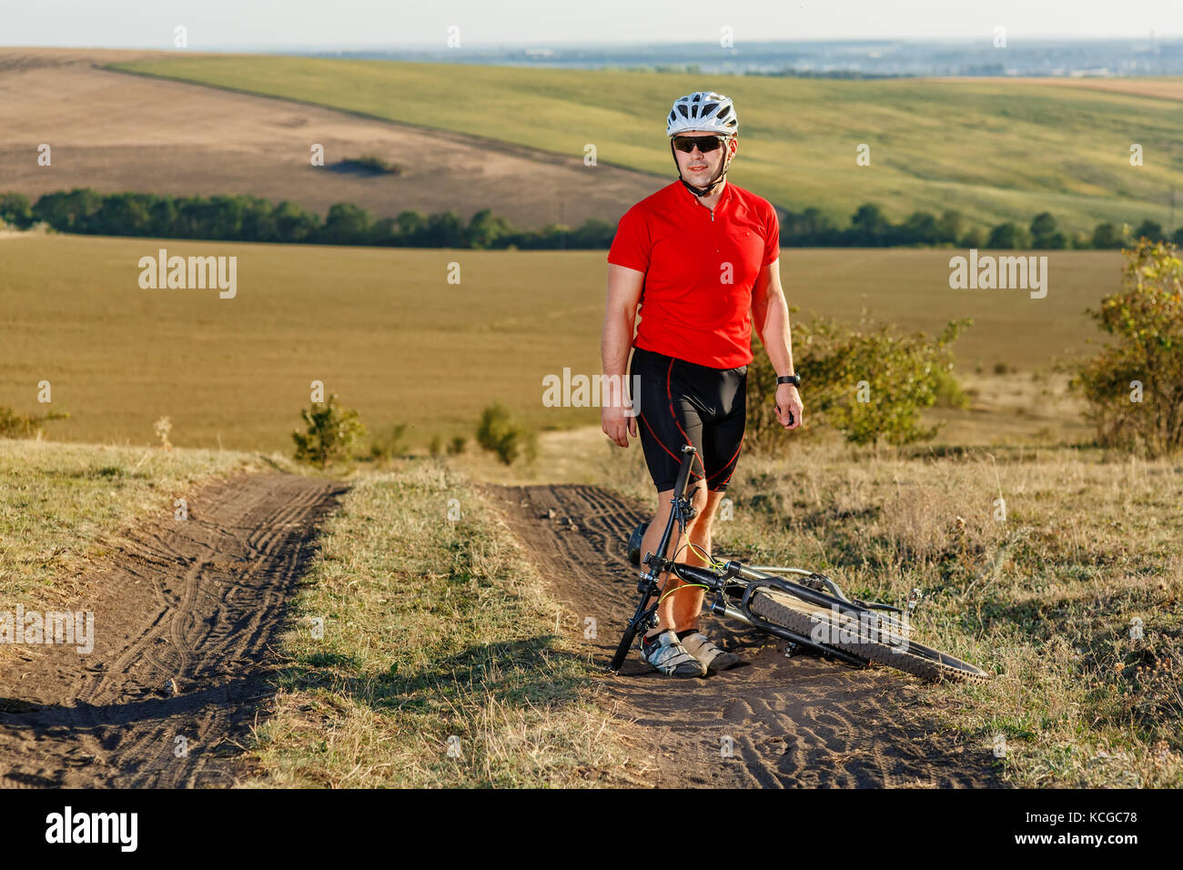 mountain bike sport athlete man riding outdoor Stock Photo - Alamy