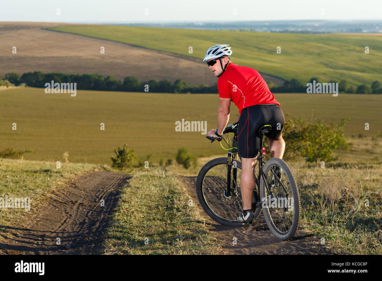 mountain bike sport athlete man riding outdoor Stock Photo - Alamy