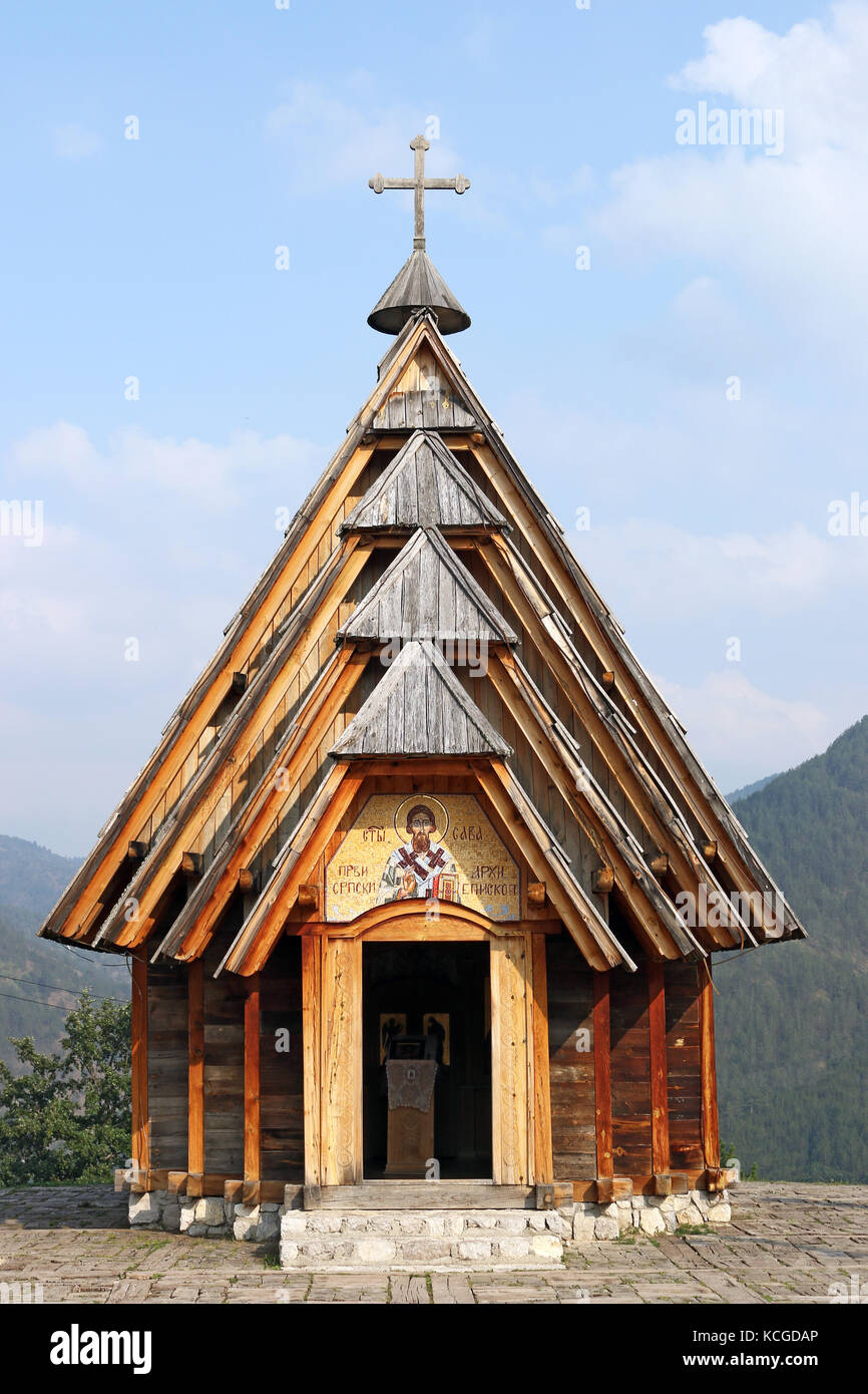 old wooden church on mountain Stock Photo - Alamy
