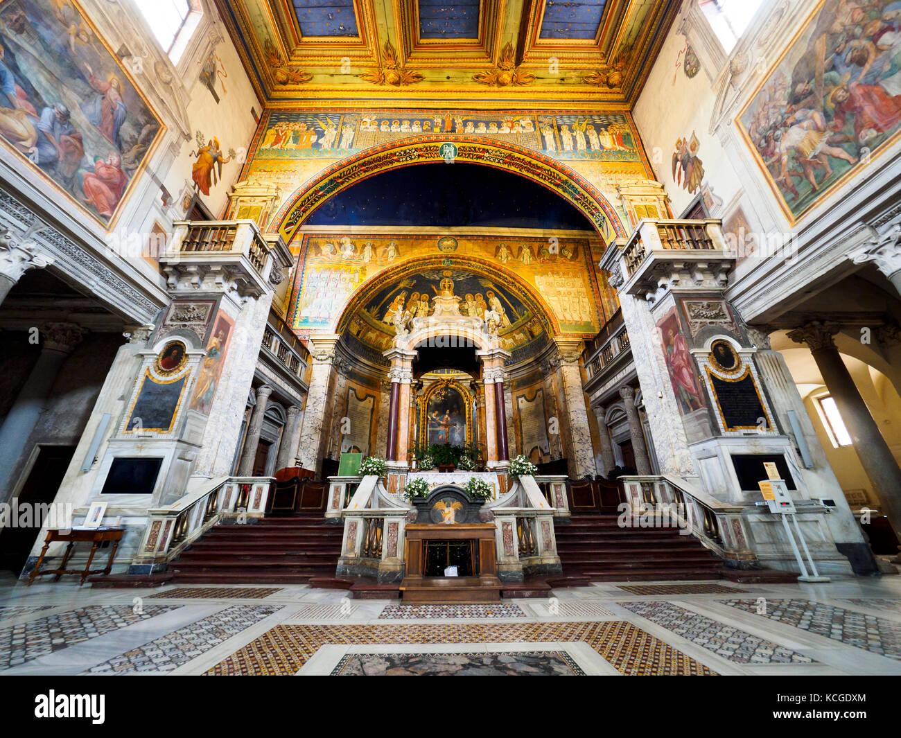 Basilica di Santa Prassede - Rome, Italy Stock Photo - Alamy
