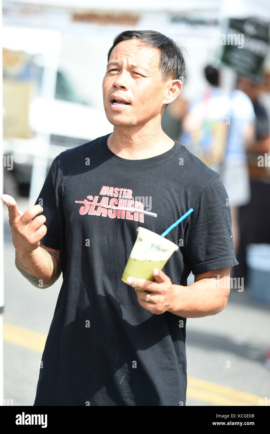 Ernie Reyes Jr goes to the Studio City Farmers Market Featuring: Ernie ...
